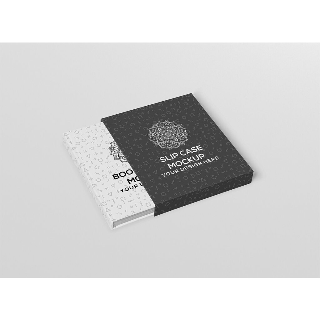 Book Cover Slide Case Mockup - MasterBundles