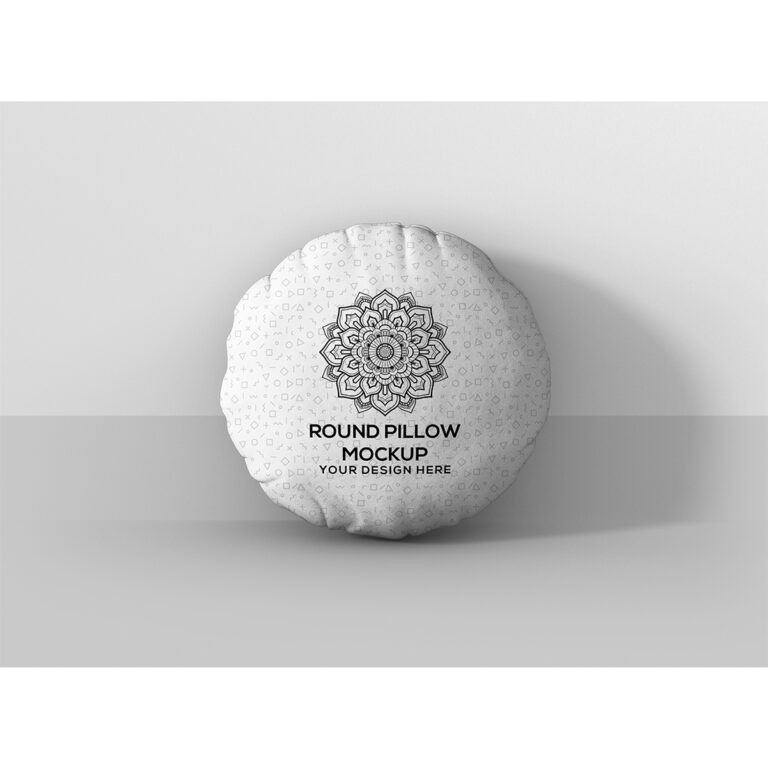 Round Pillow Mockup - MasterBundles