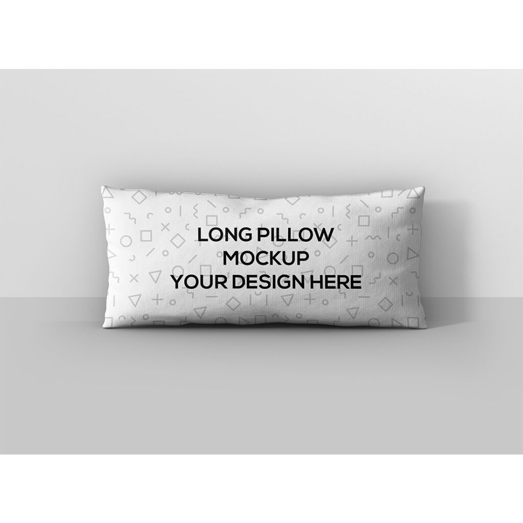 Long Rectangle Pillow Mockup - MasterBundles