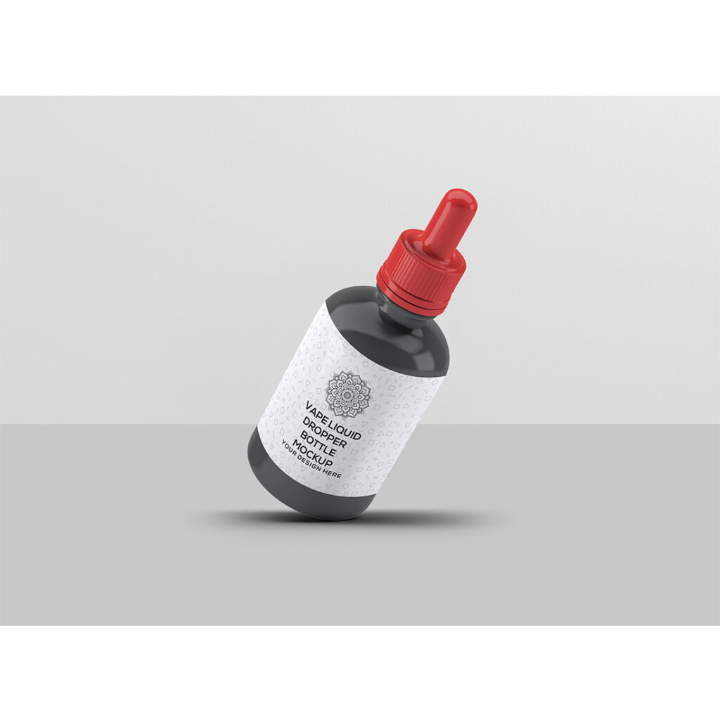 Vape Liquid Dropper Bottle Mock-Up - MasterBundles