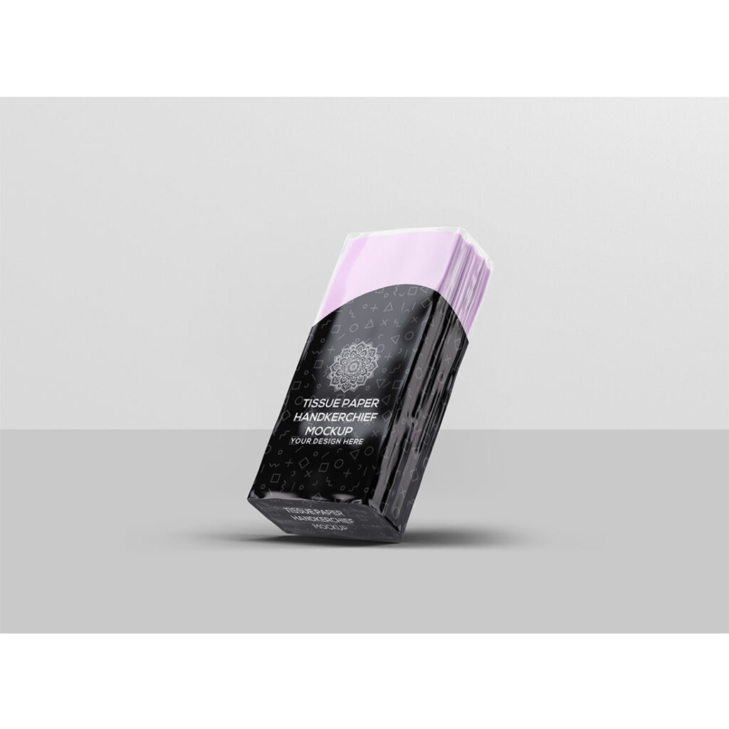 Tissue Paper Handkerchief Mock-Up - MasterBundles