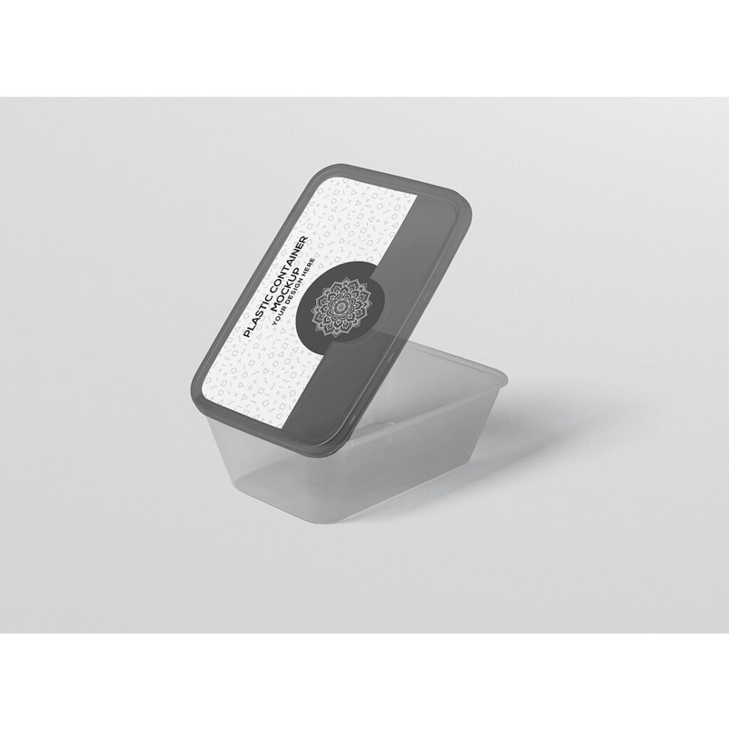 Rectangular Plastic Container Mockup - MasterBundles