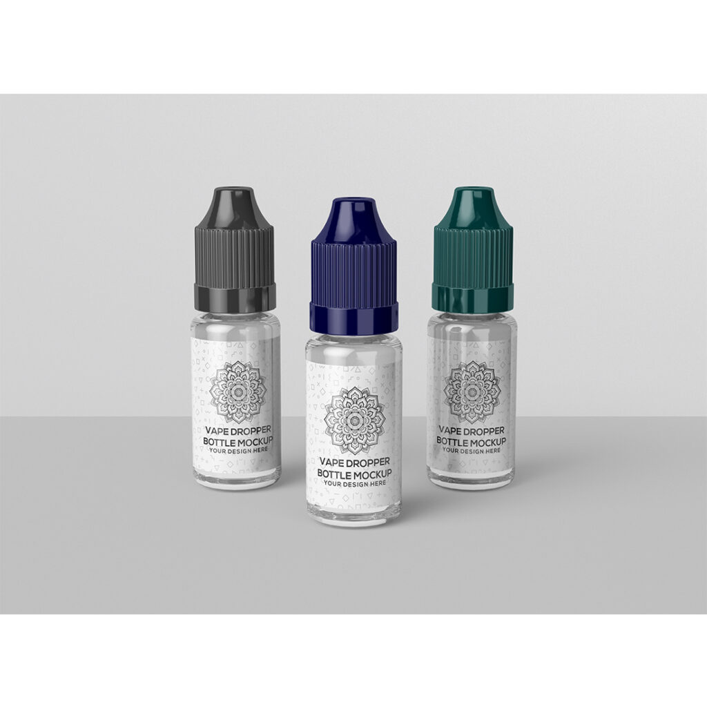 E-Juice Vape Dropper Bottle Mockup - MasterBundles