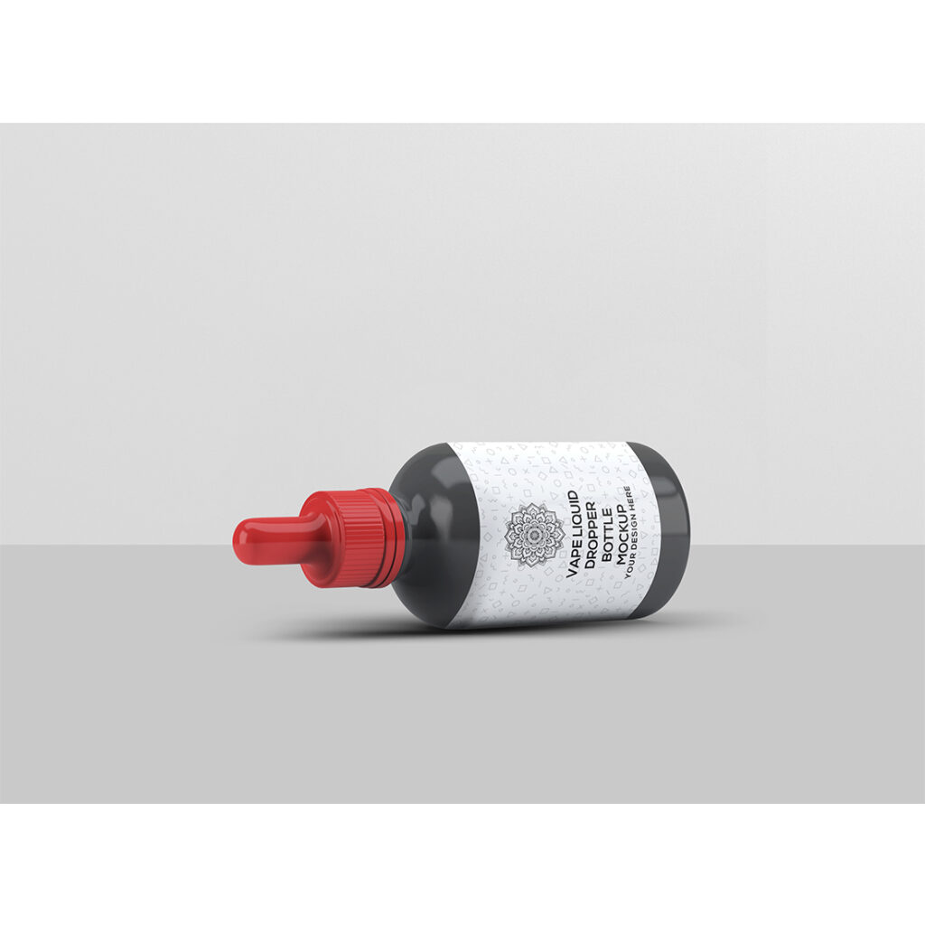 Vape Liquid Dropper Bottle Mock-Up - MasterBundles