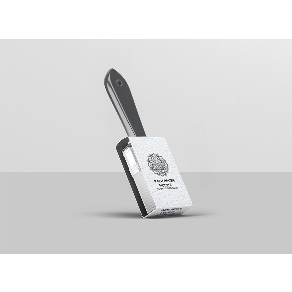 Paint Brush Mockup - MasterBundles