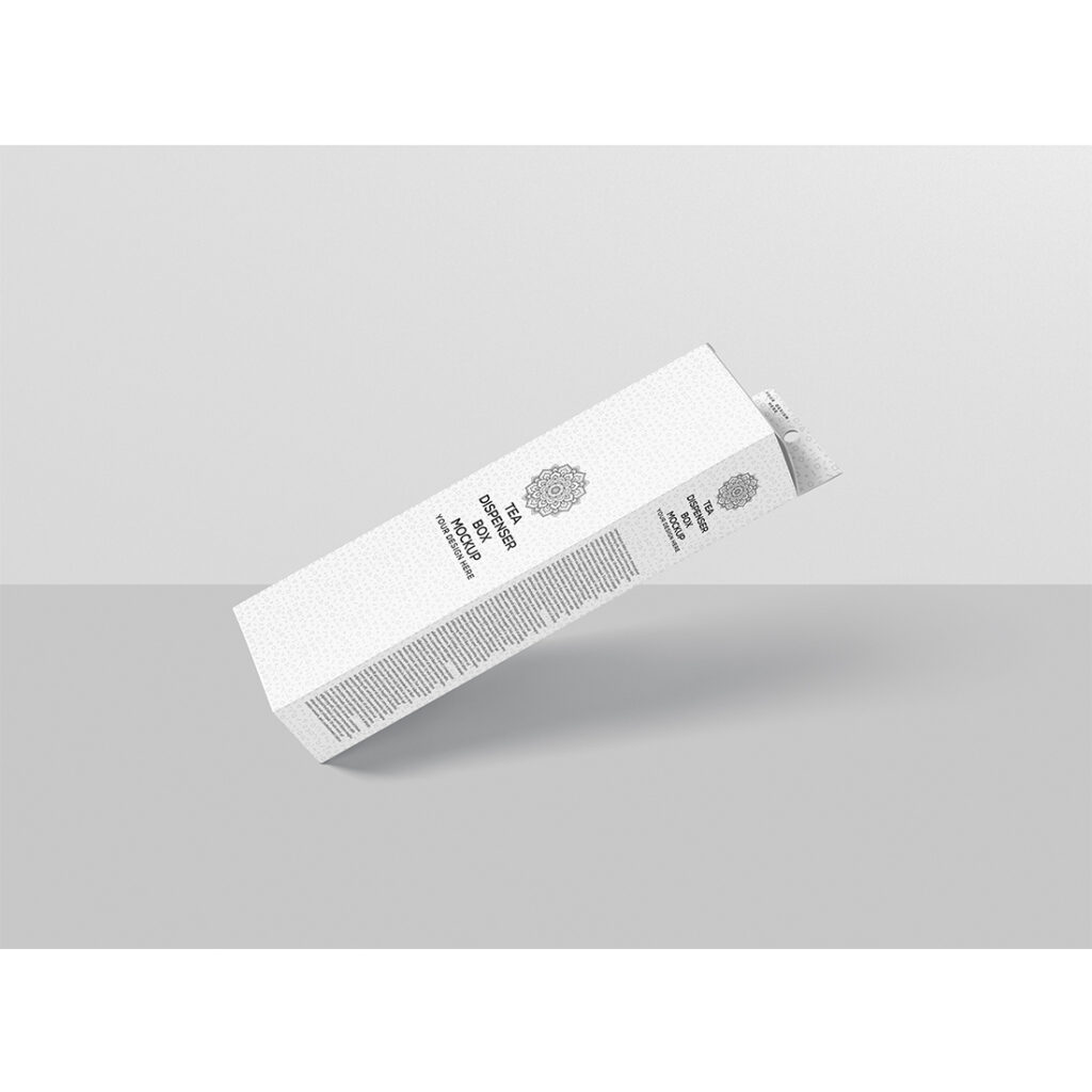 Tea Dispenser Sachet Box Mockup - MasterBundles