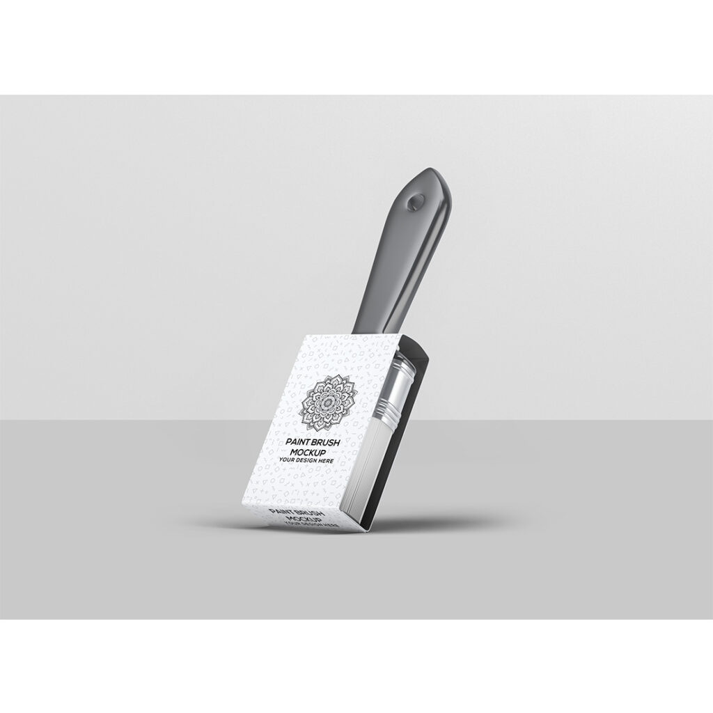 Paint Brush Mockup - MasterBundles