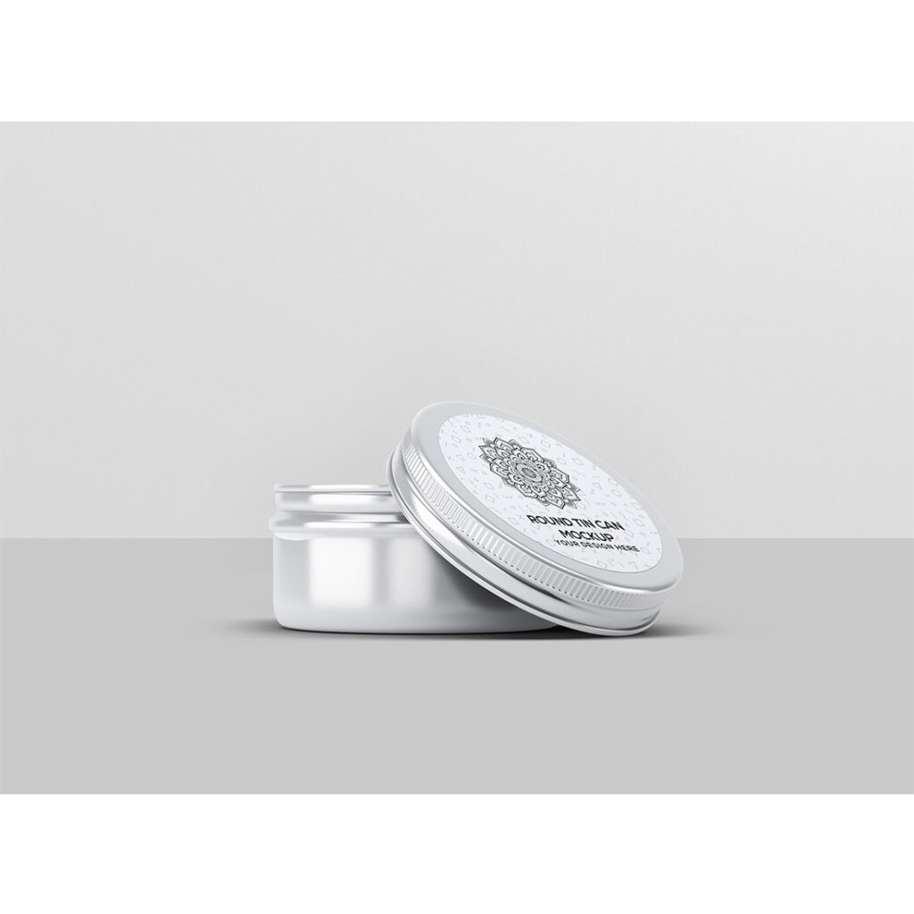 Small Round Tin Can Mockup - MasterBundles