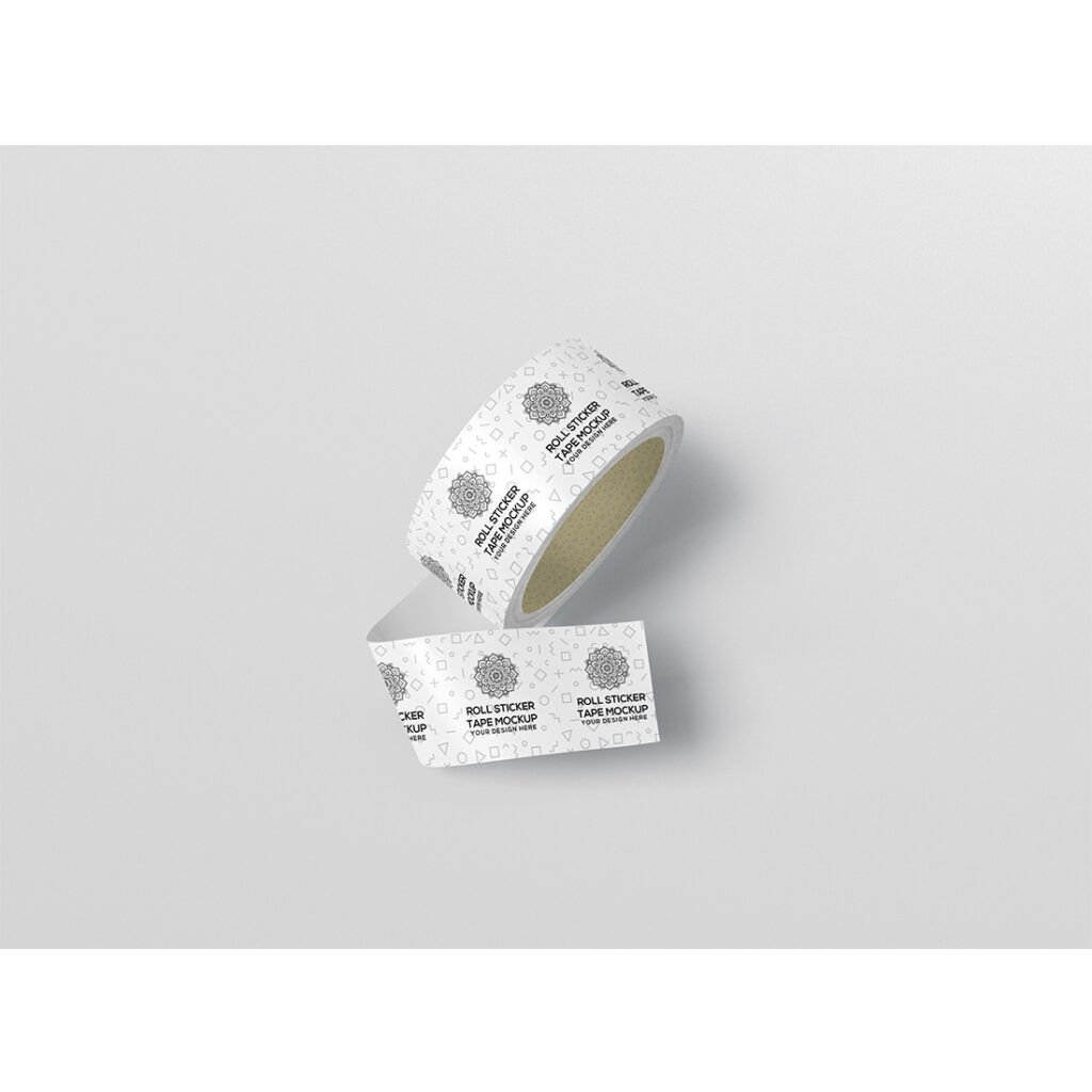 Sticker Tape Roll Mockup - MasterBundles