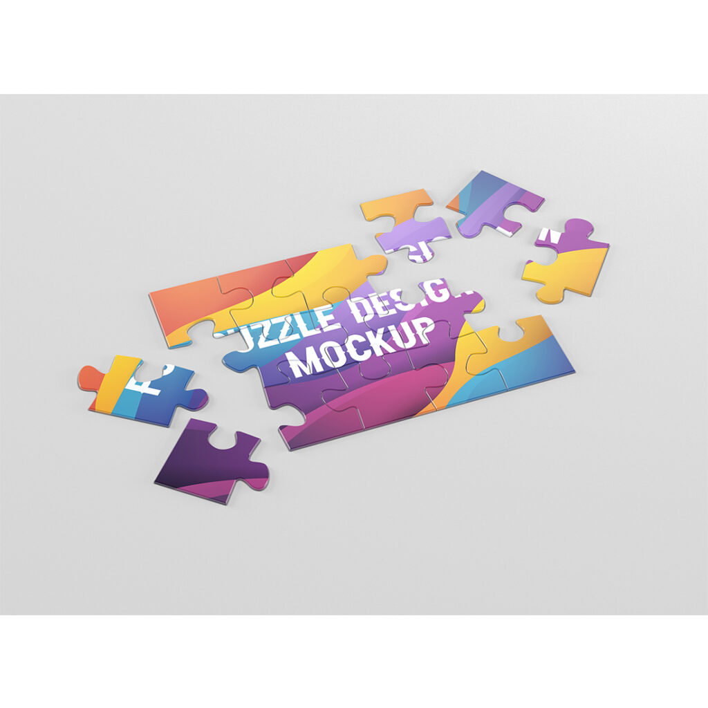 Puzzles 15 Pieces Mock Up Masterbundles