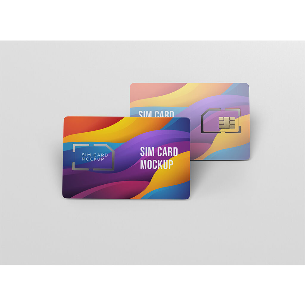 Sim Card Mockup - MasterBundles