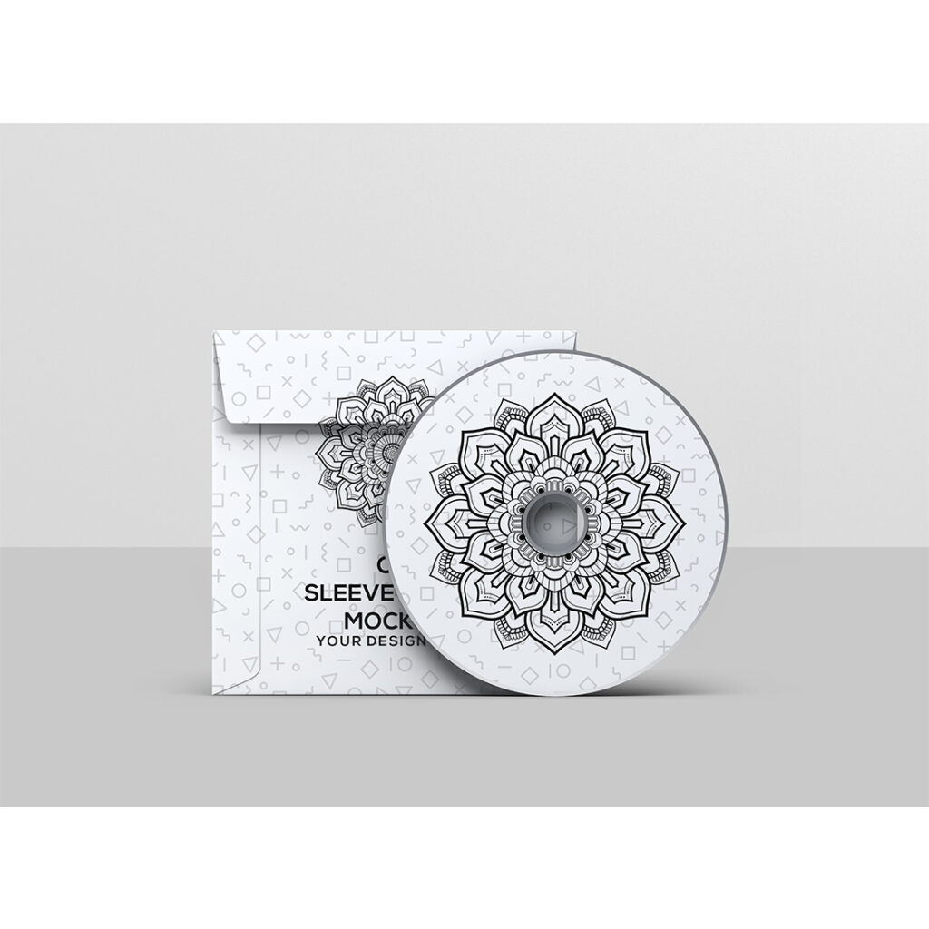 CD Sleeve Cover Mockup - MasterBundles