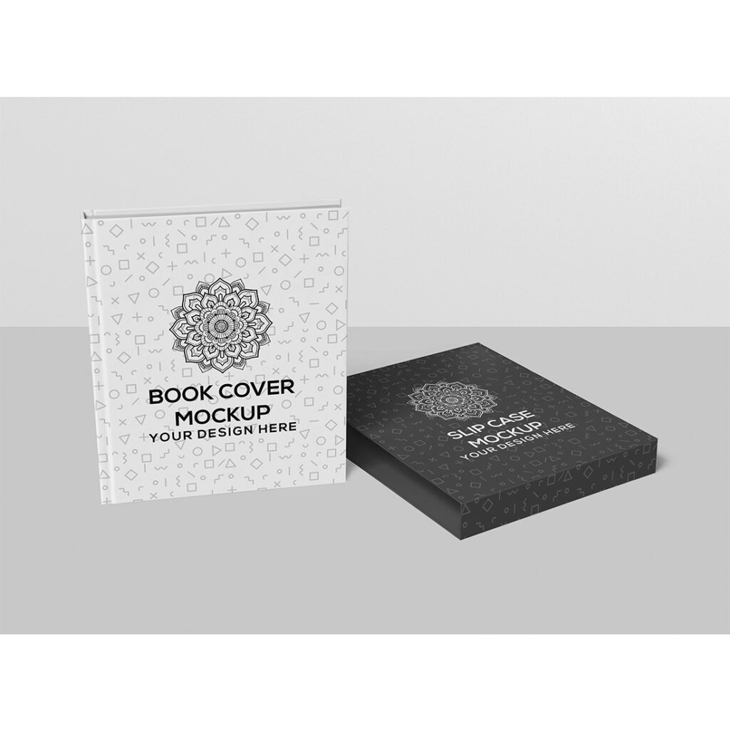 Book Cover Slide Case Mockup - MasterBundles