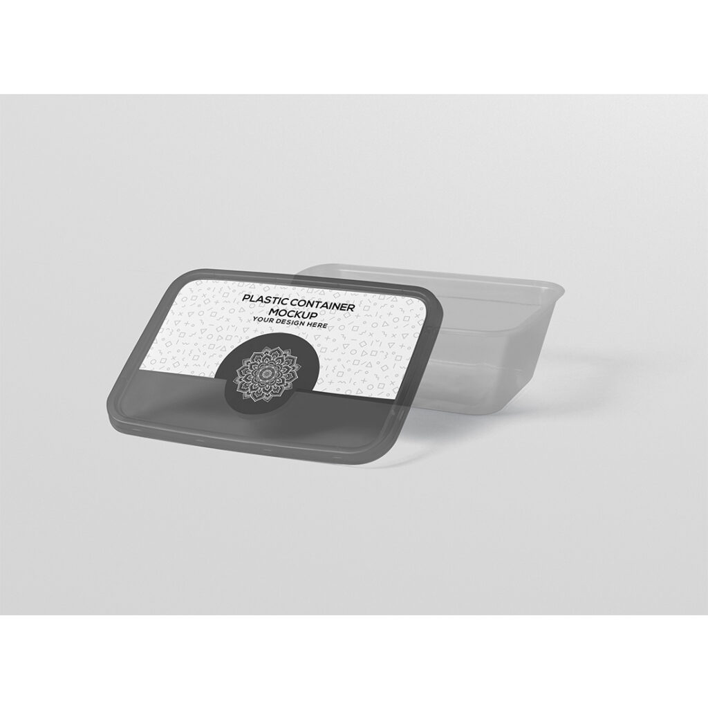 Rectangular Plastic Container Mockup - MasterBundles
