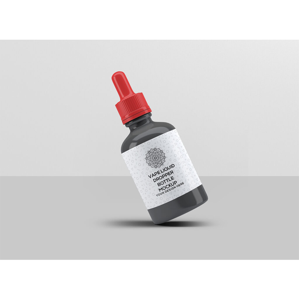 Vape Liquid Dropper Bottle Mock-Up - MasterBundles