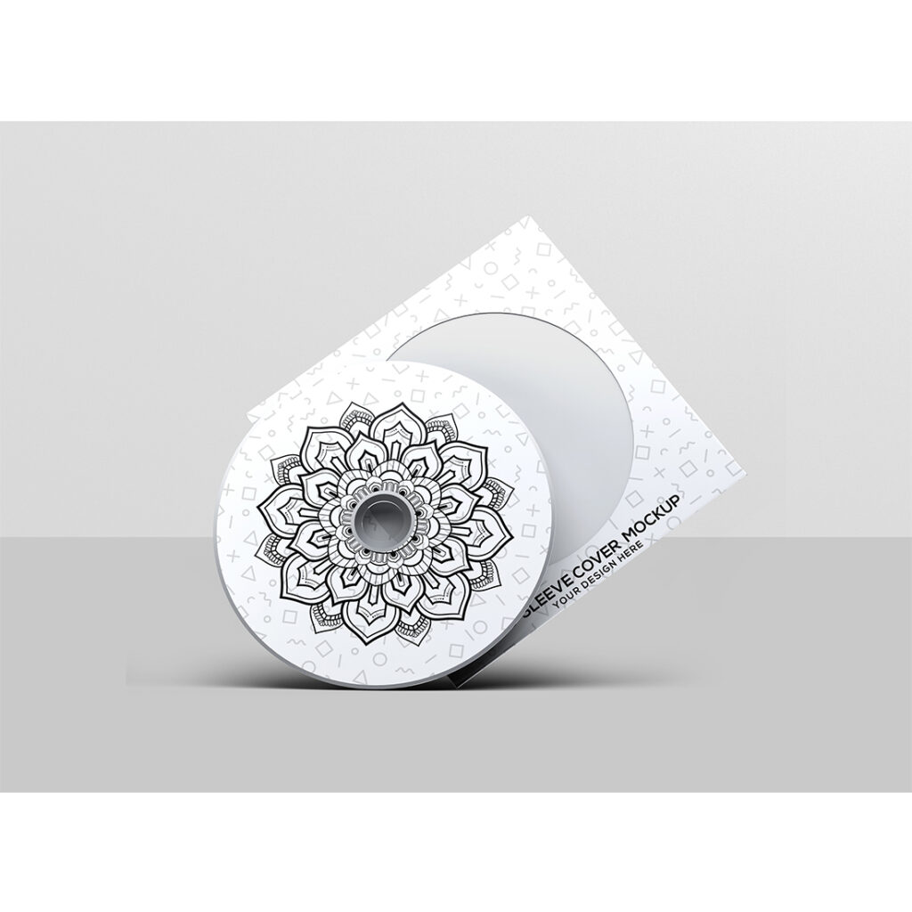 CD Sleeve Cover Mockup - MasterBundles
