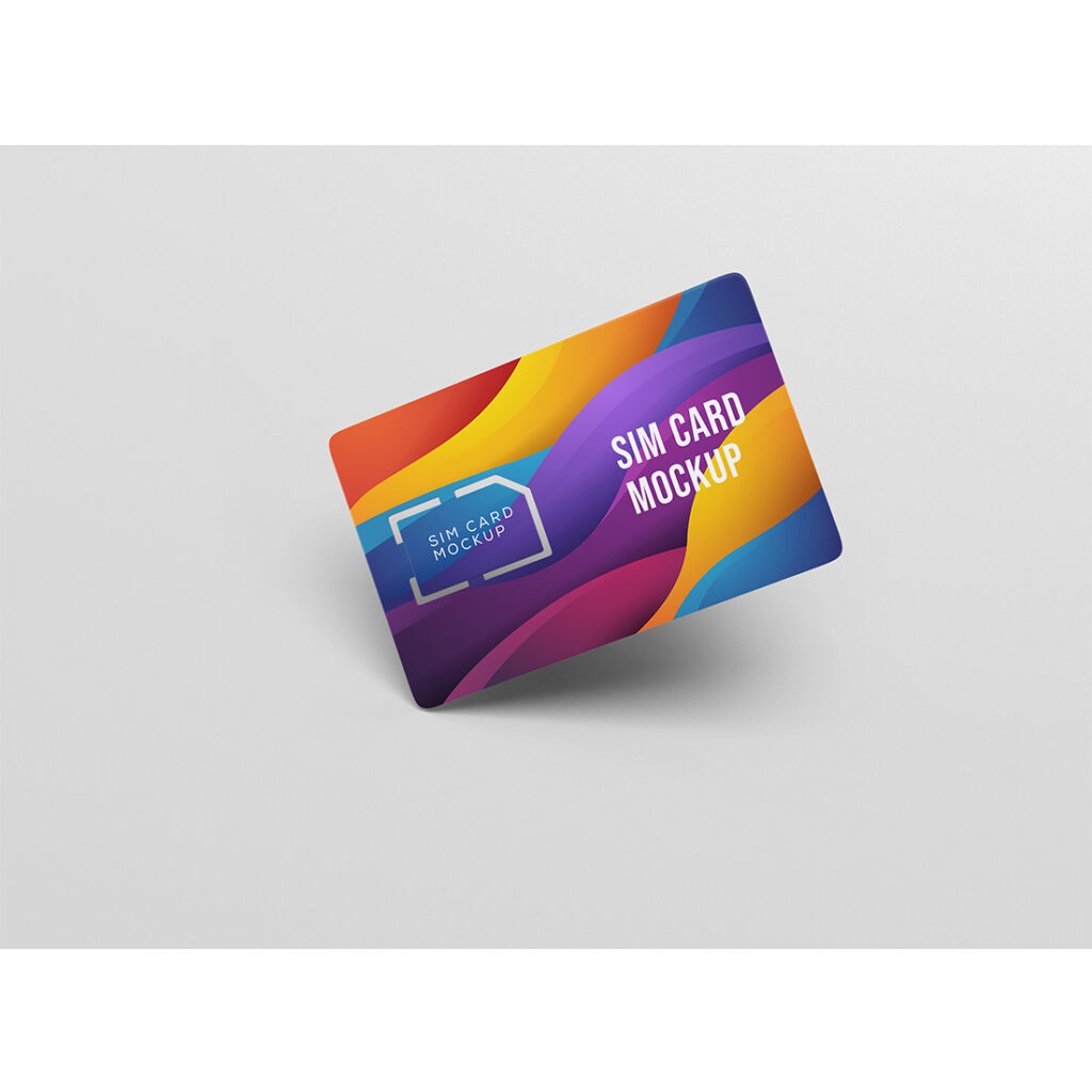 Sim Card Mockup - MasterBundles