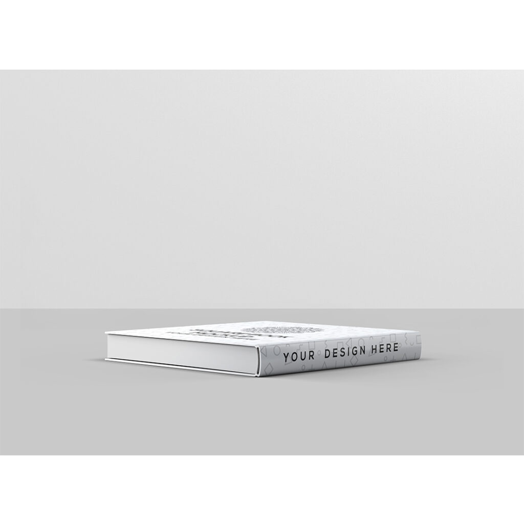 Hard Cover Square Book Mockup - MasterBundles