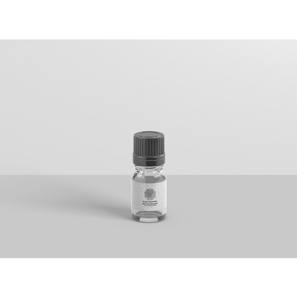 Euro Dropper Bottle with Box Mockup - MasterBundles