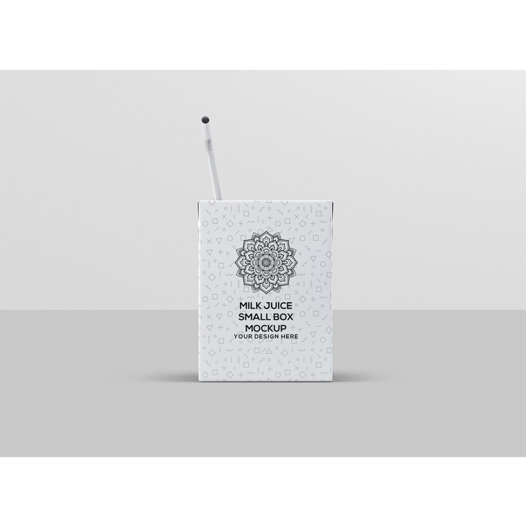 Juice or Milk Small Box Mockup - MasterBundles