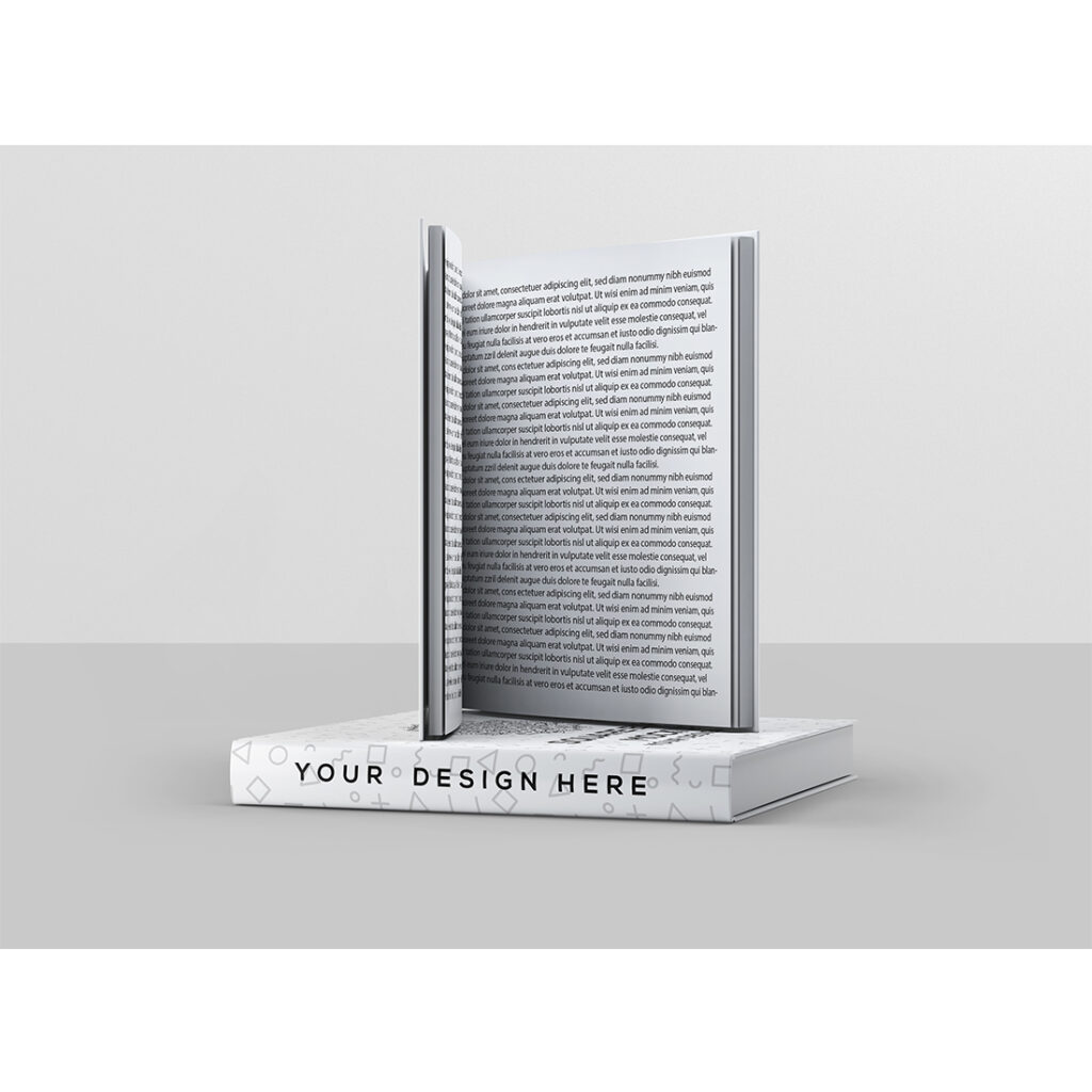 Hard Cover Square Book Mockup - MasterBundles