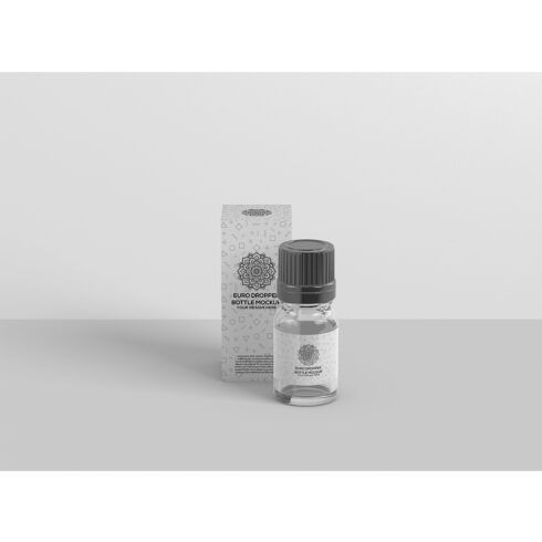 Euro Dropper Bottle with Box Mockup - MasterBundles