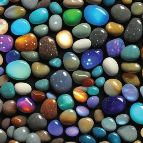 25 set Bundle of shiny glittery pebble stones for 5$ Only - MasterBundles