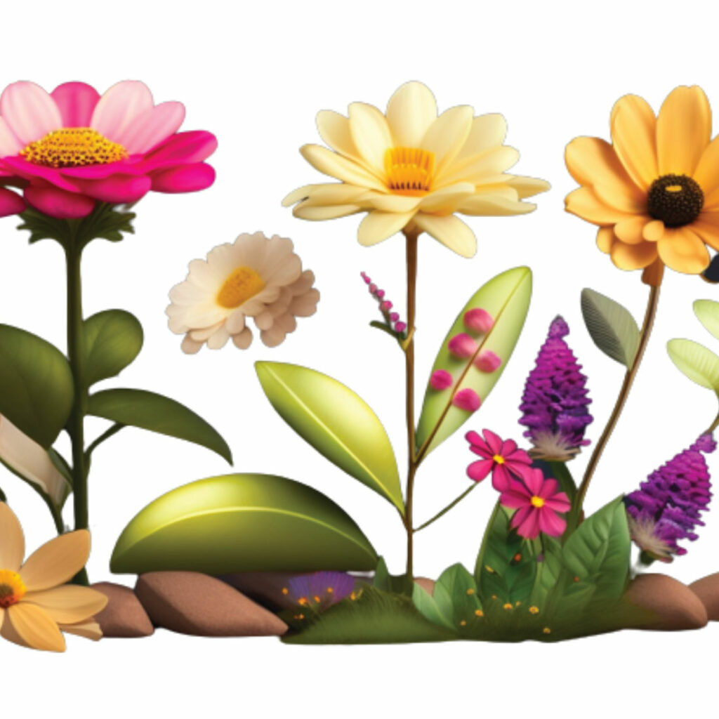 1000 + Plus set Bundle of Wild Flowers Png for 7$ Only - MasterBundles