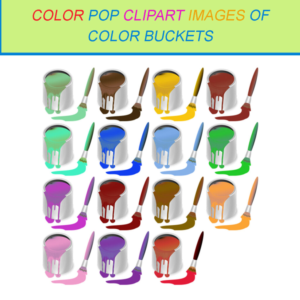 15 COLOR POP CLIPART IMAGES OF COLOR BUCKETS - MasterBundles