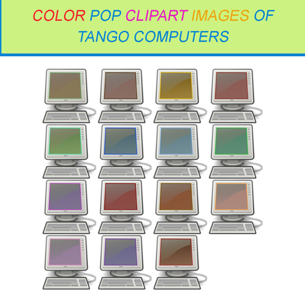 15 COLOR POP CLIPART IMAGES OF TANGO COMPUTERS - MasterBundles