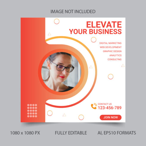 Corporate social media post templates - MasterBundles