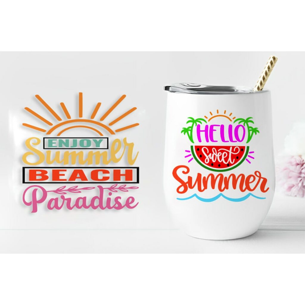 Retro Summer SVG Bundle, Groovy summer svg, Retro beach svg, Groovy ...