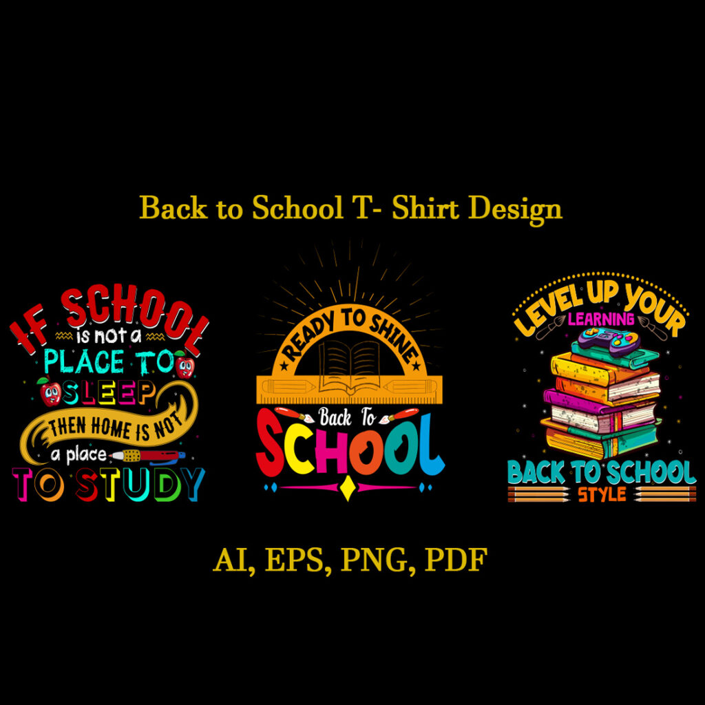 Back to school T shirt design bundle - MasterBundles