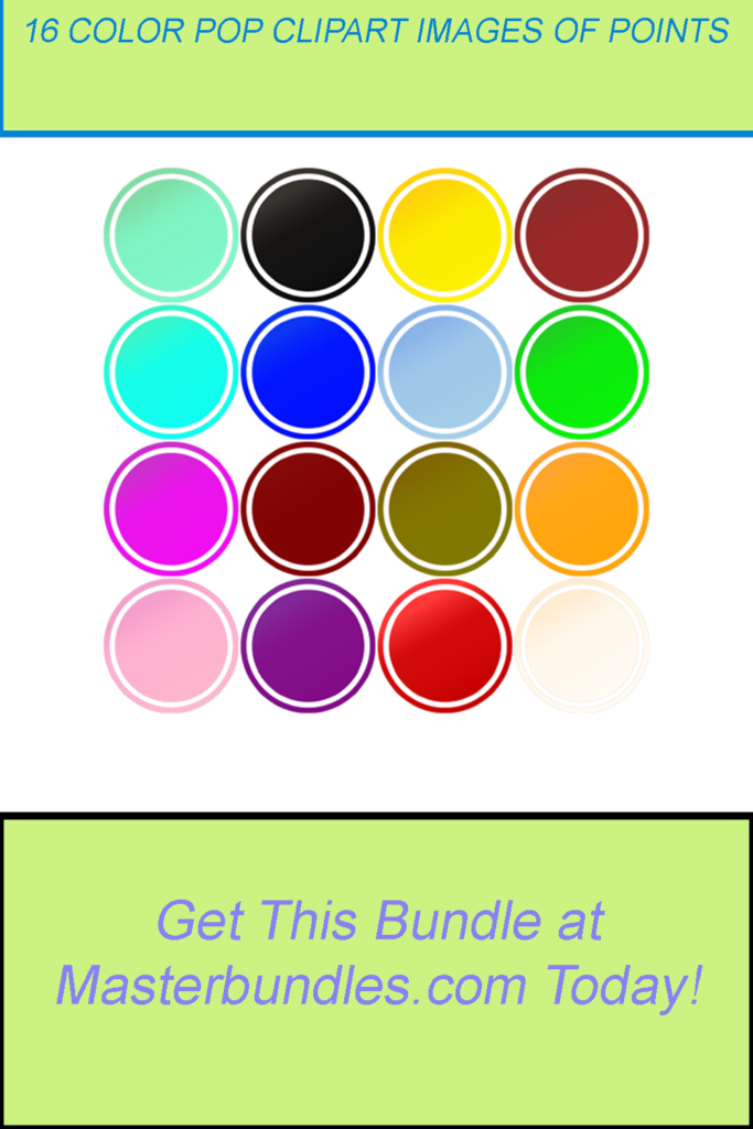 16 COLOR POP CLIPART IMAGES OF POINTS - MasterBundles
