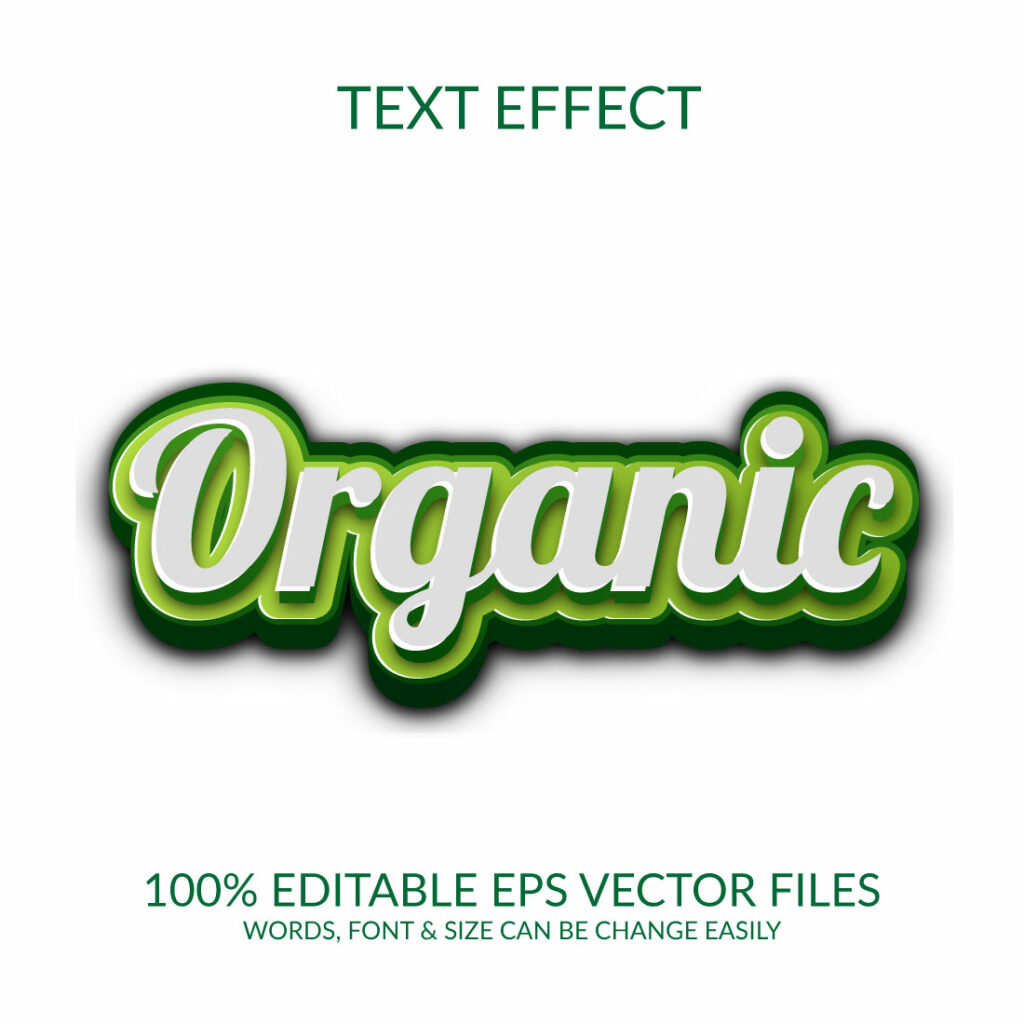 organic text effect template - MasterBundles