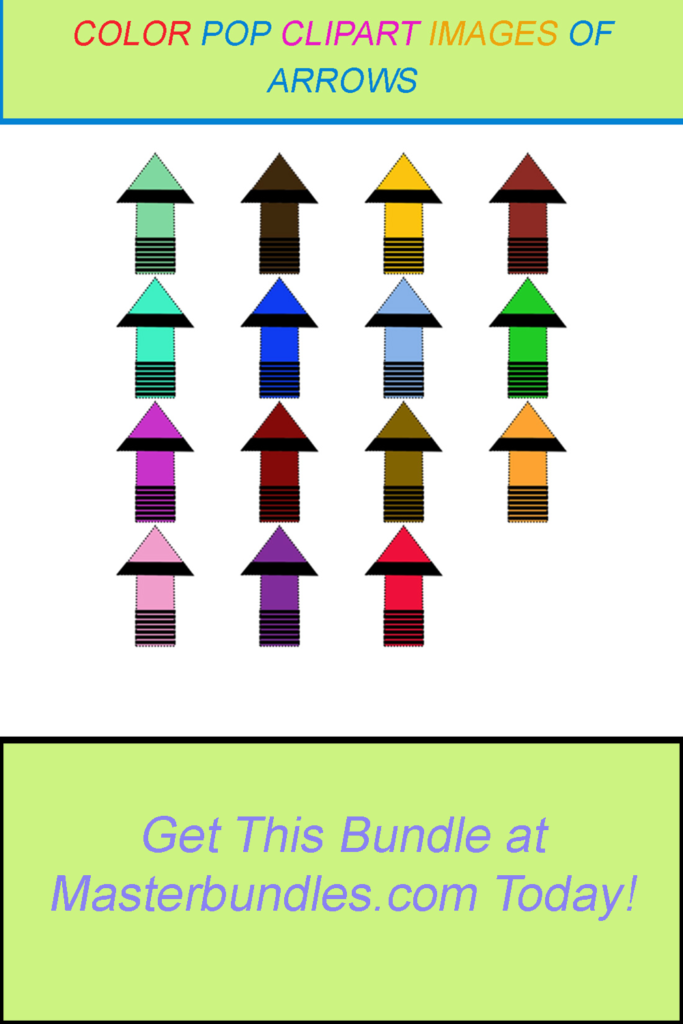 15 COLOR POP CLIPART IMAGES OF ARROWS - MasterBundles
