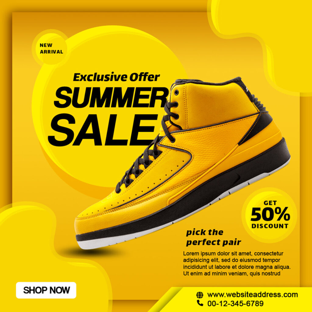 E-Commerce Product Advertising Flyer PSD - MasterBundles