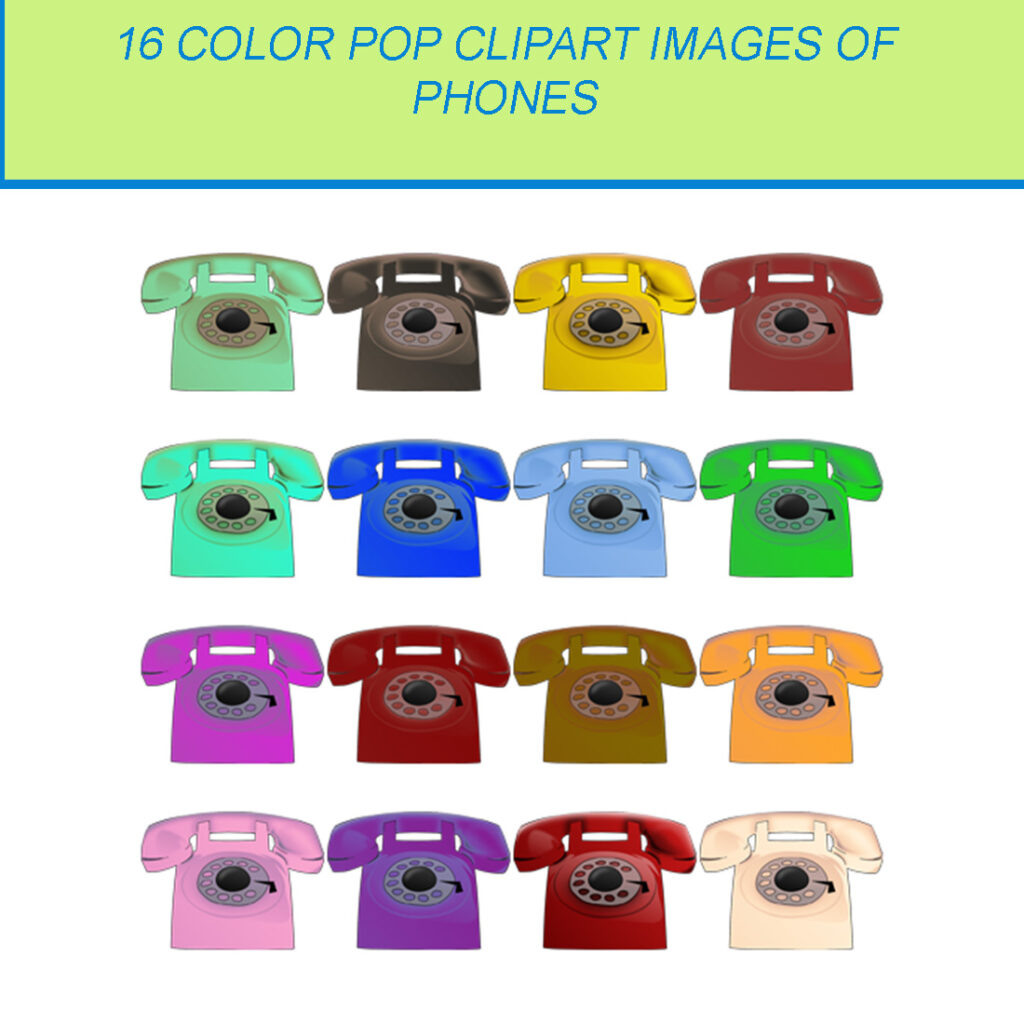 16 COLOR POP CLIPART IMAGES OF PHONES - MasterBundles
