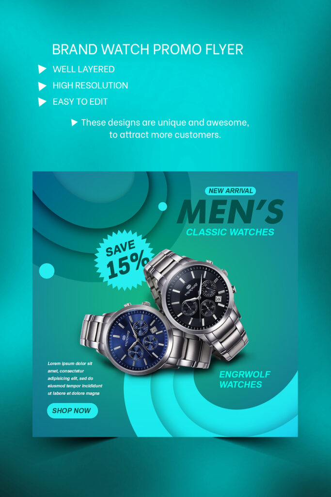 E-Commerce Product Promo Flyer PSD Template - MasterBundles