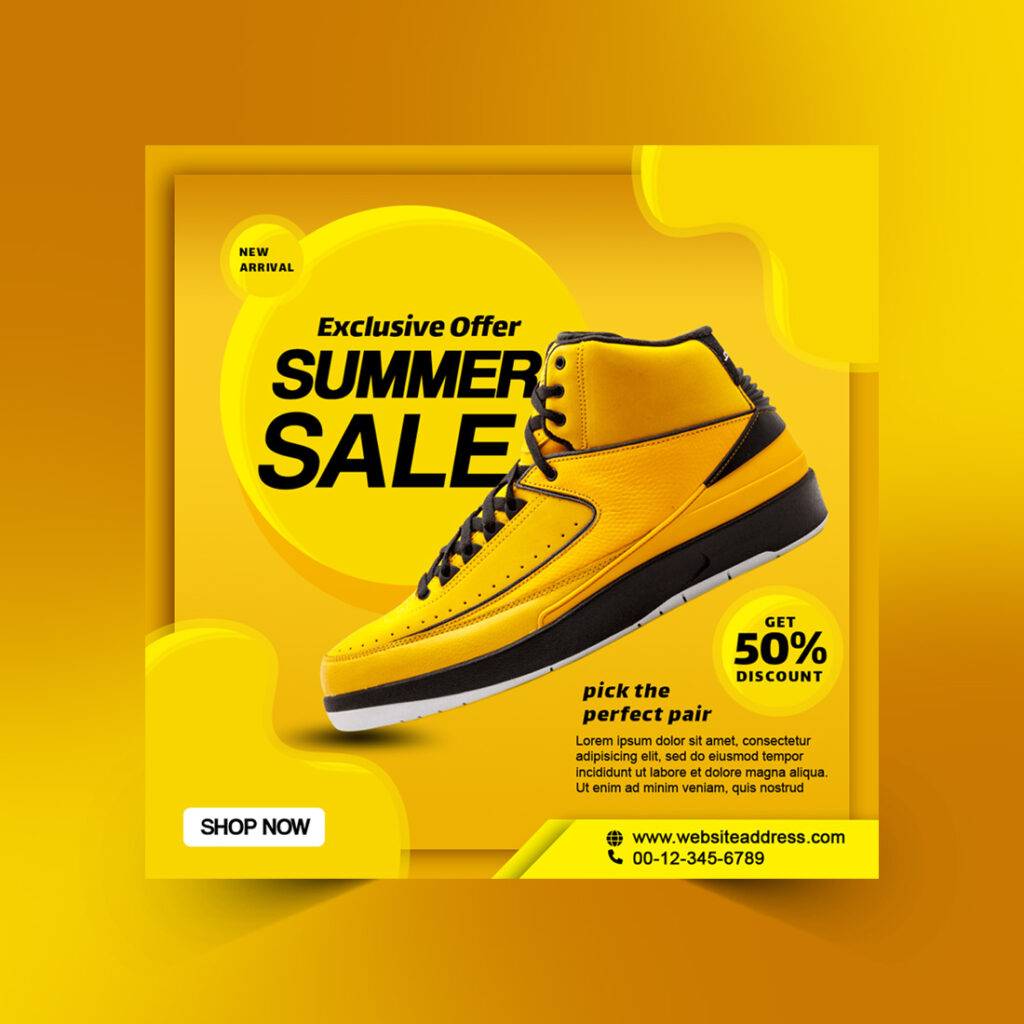 E-Commerce Product Advertising Flyer PSD - MasterBundles