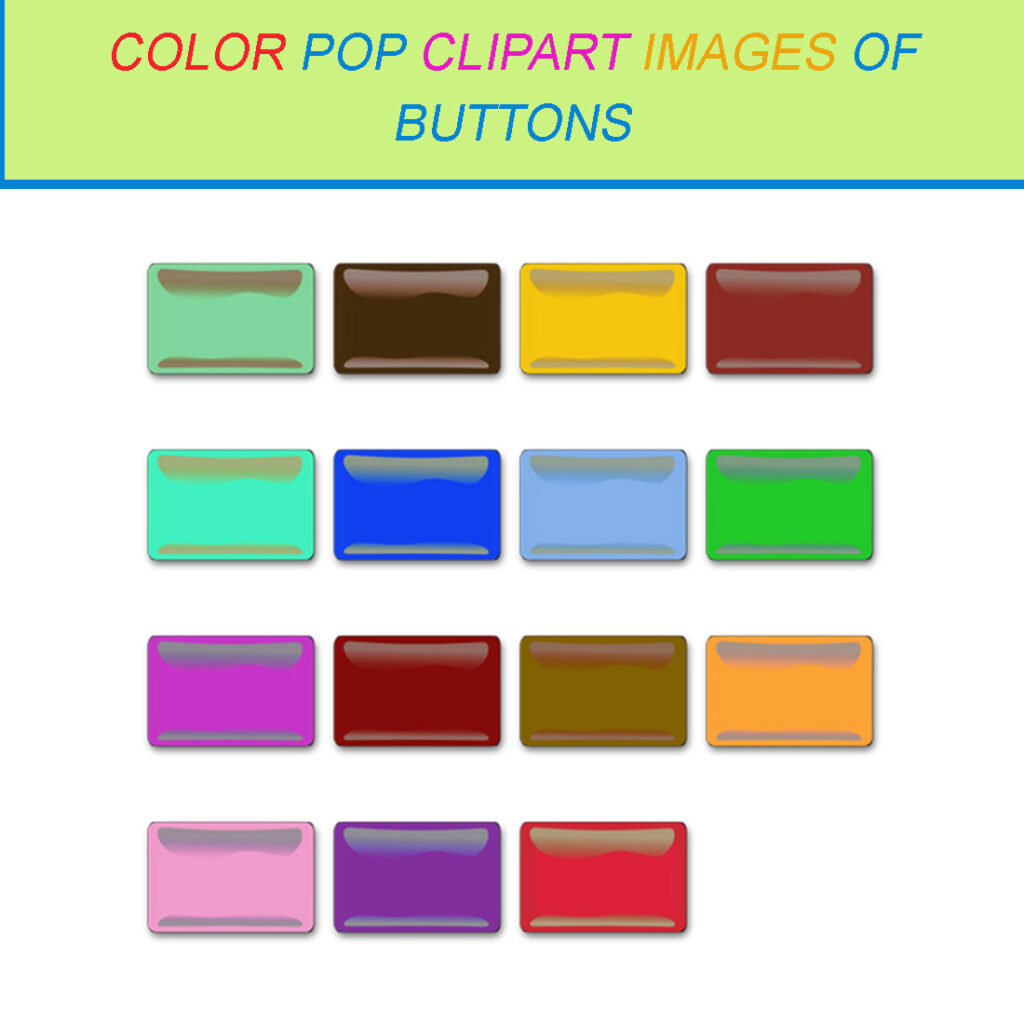 15 COLOR POP CLIPART IMAGES OF BUTTONS - MasterBundles