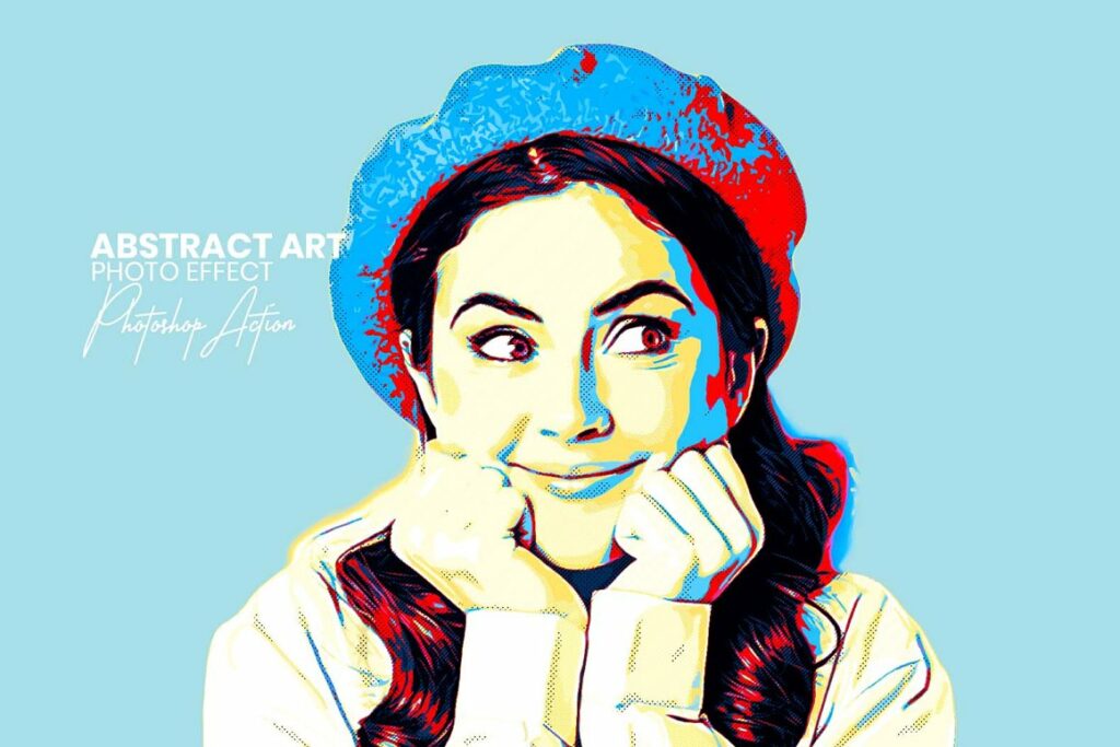 Abstract Art Photoshop Action - MasterBundles
