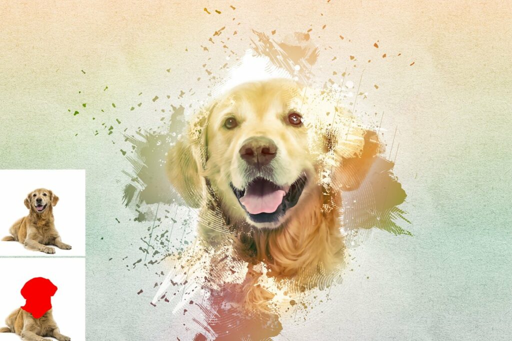 Abstract Impression Photoshop Action - MasterBundles