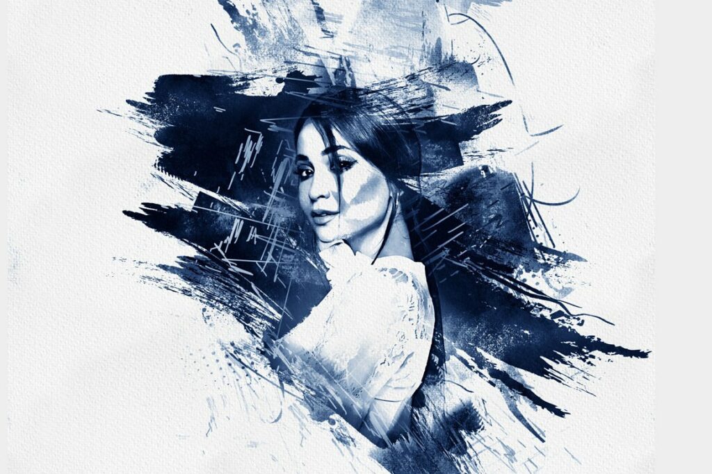 Abstract Portrait Art Photo Effect - MasterBundles