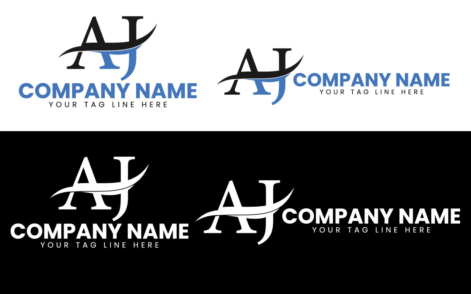 Aj Letter Brand Identity Logo Template - MasterBundles
