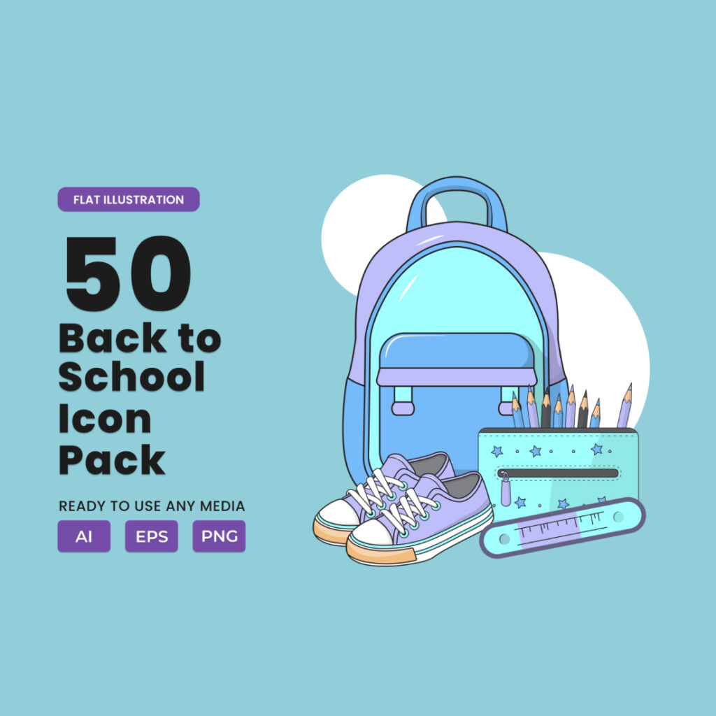Back to School 2D Icon Set Vol 1 - MasterBundles