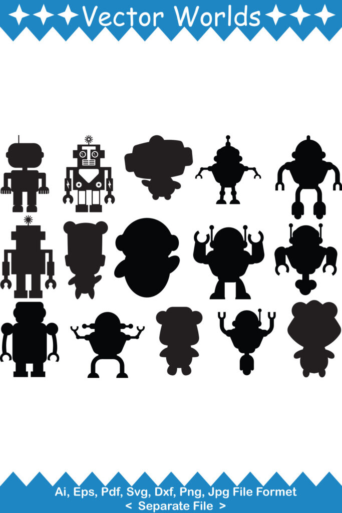Robot SVG Vector Design - MasterBundles