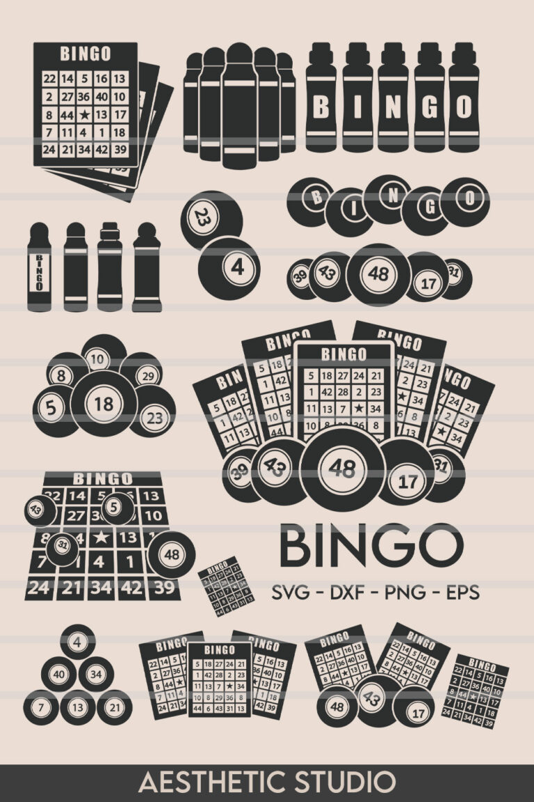 Bingo SVG, Bingo Cards Svg, Bingo, Bingo Daubers Svg, Bingo Balls Svg ...
