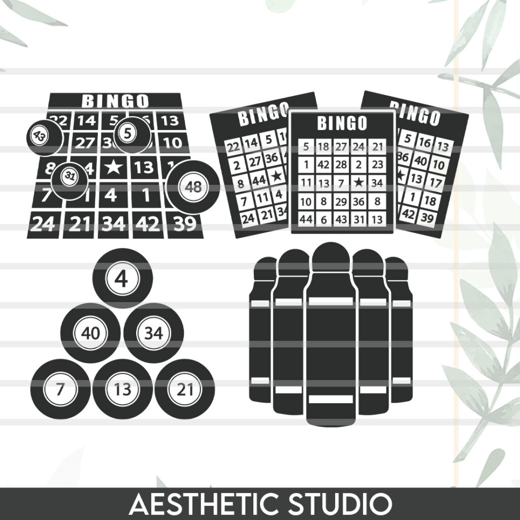 Bingo SVG, Bingo Cards Svg, Bingo, Bingo Daubers Svg, Bingo Balls Svg ...