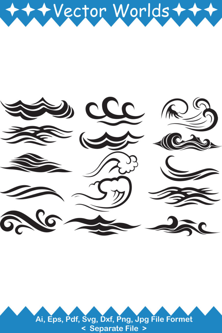 Waves SVG Vector Design - MasterBundles